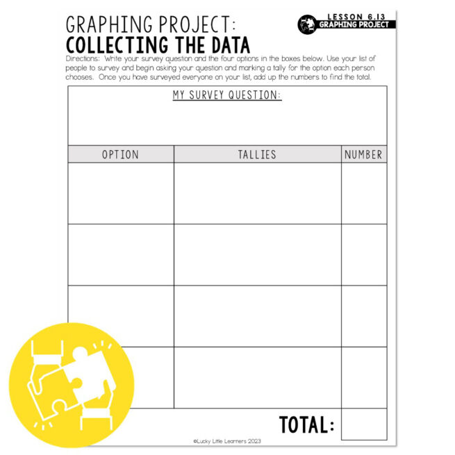 Lucky to Learn Math - Lesson 6.13 - Create Survey and Gather Data ...