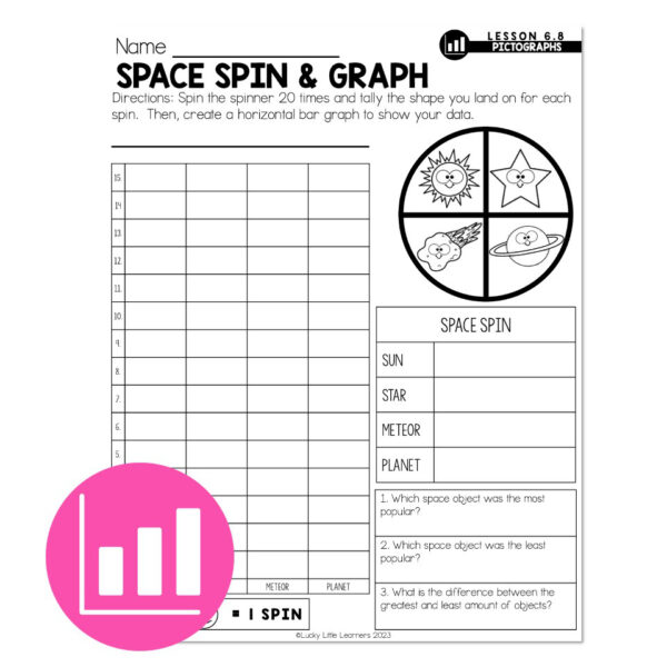 Lucky to Learn Math - Lesson 6.8 - Read and Create Vertical Pictographs ...