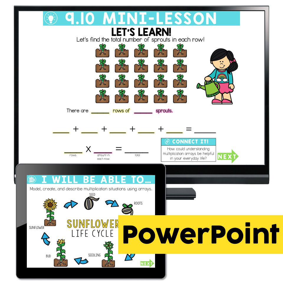 Lucky to Learn Math - Lesson 9.10 - Arrays - Teaching Slides ...