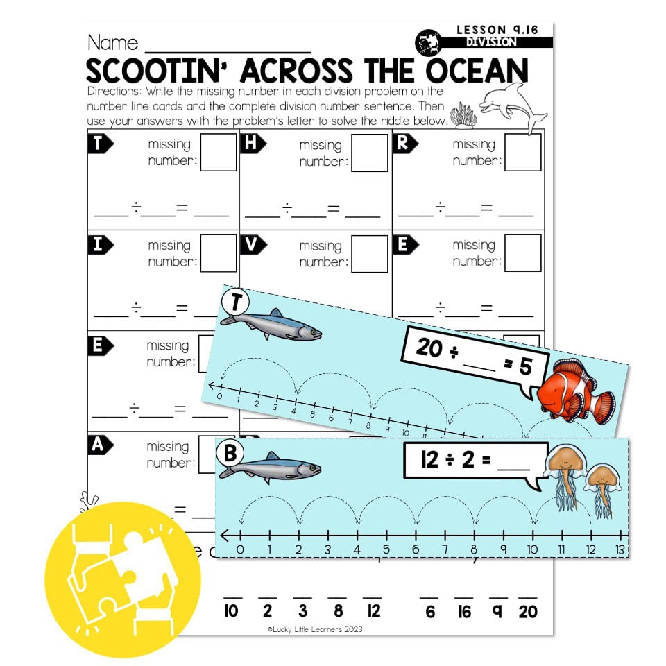 Lucky to Learn Math - Lesson 9.16 - Division - Collaboration - Scootin ...
