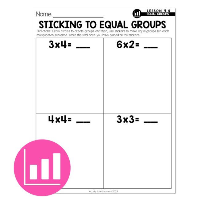 Lucky to Learn Math - Lesson 9.4 - Equal Groups - Differentiation ...