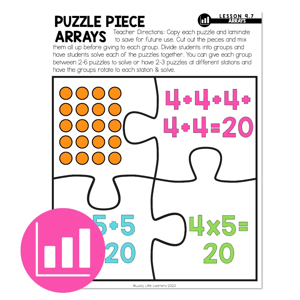 Lucky to Learn Math - Lesson 9.7 - Arrays - Differentiation - Puzzle ...