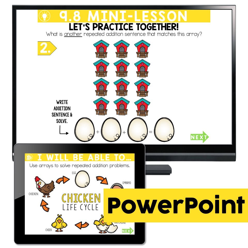 Lucky to Learn Math - Lesson 9.8 - Arrays - Teaching Slides ...