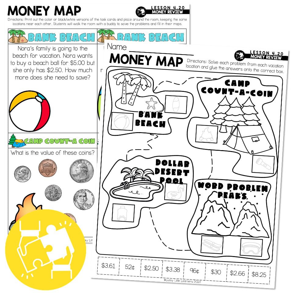 Lucky to Learn Math - Money and Financial Literacy Review - Lesson 4.20 ...