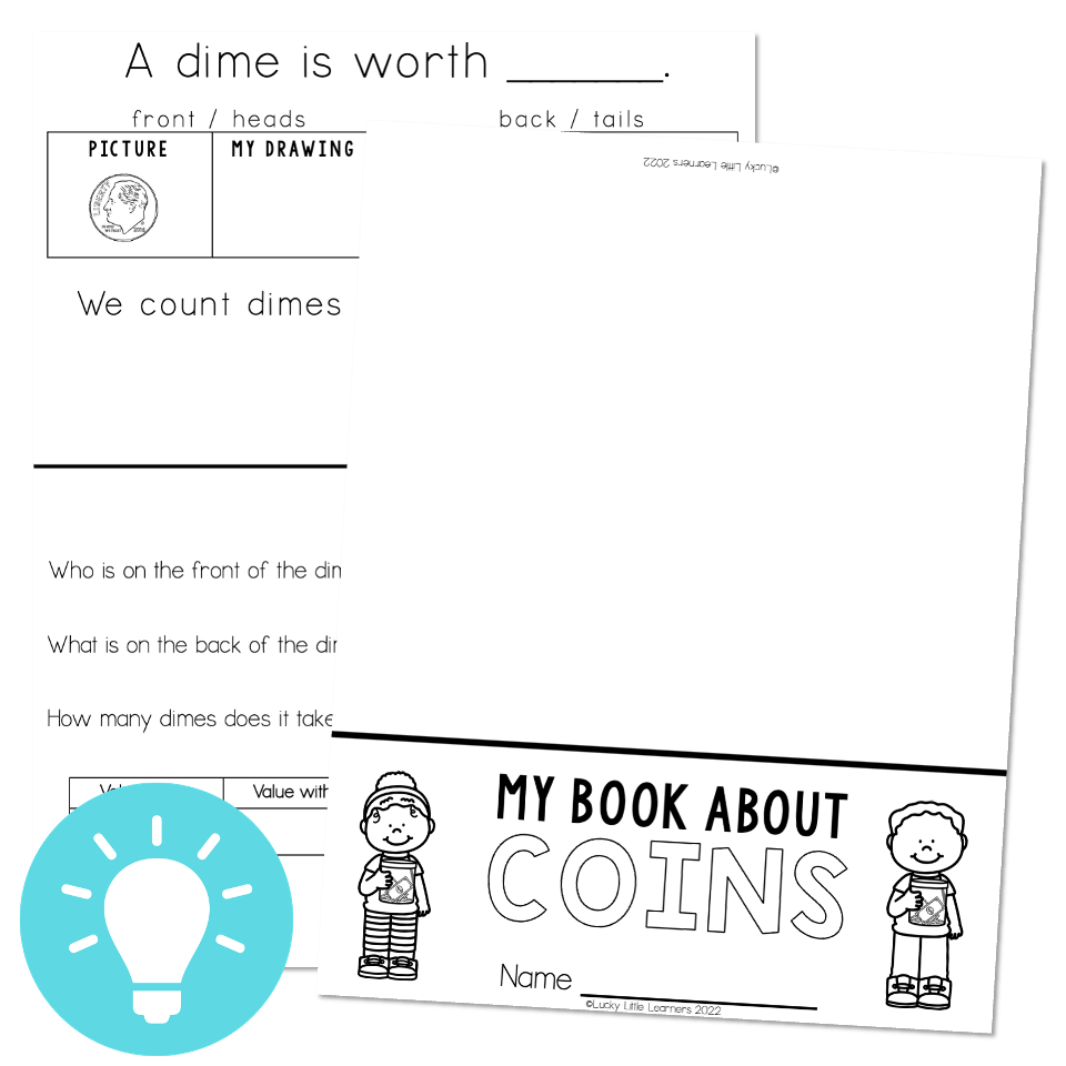 Lucky to Learn Math - Pennies and Nickels - Lesson 4.1 - My Book About ...