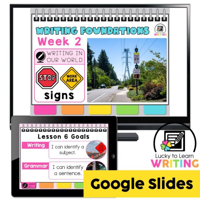 Lucky to Learn Writing 1st Grade - Unit 1 Writing Foundations - Week 2 ...