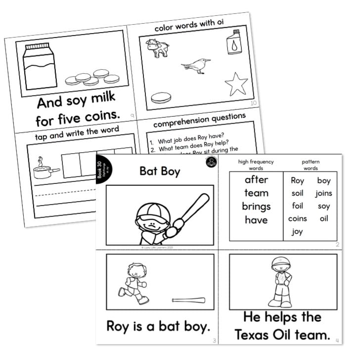 Lucky Little Readers - Fiction - Book Thirty - Diphthongs OI OY - Bat ...