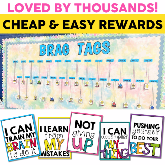 Growth Mindset Brag Tags - Lucky Little Learners