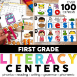 1st Grade Literacy Centers Bundle - Lucky Little Learners
