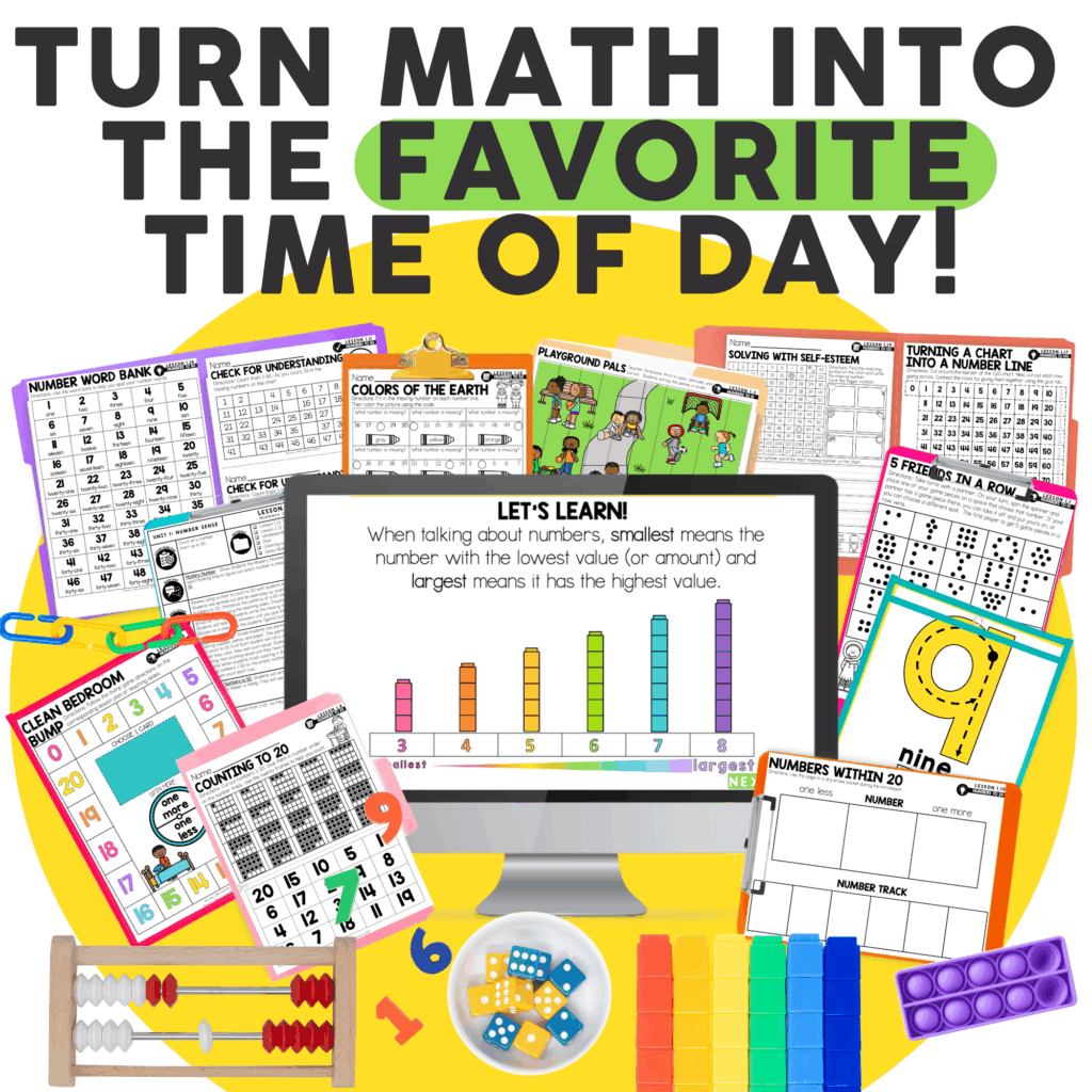 1st Grade Math Bundle for the Year - Lucky to Learn Math - Lucky Little ...