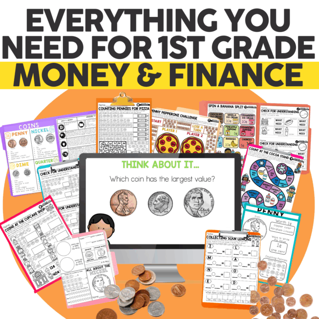 1st Grade Coins & Money Unit - Lucky Little Learners