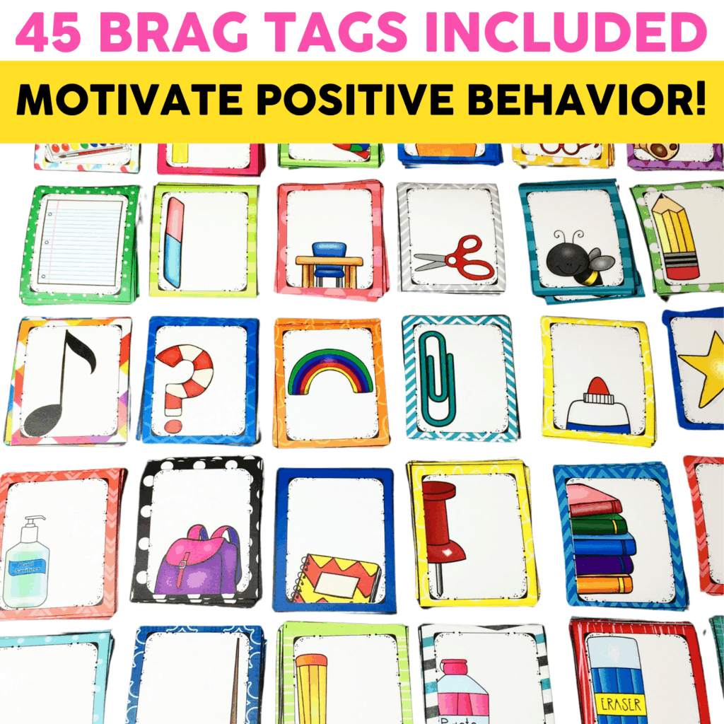 Editable School Brag Tags - Lucky Little Learners