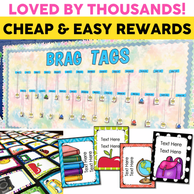 Editable School Brag Tags - Lucky Little Learners