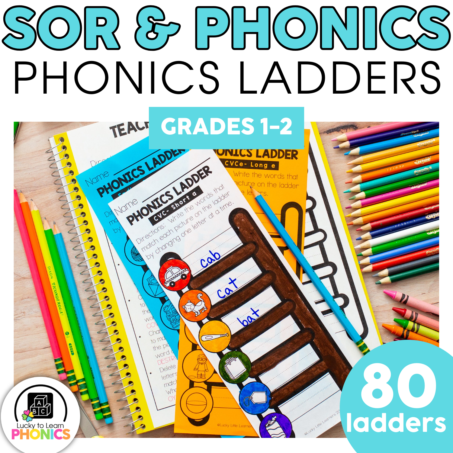 Phonics Word Ladders - Lucky Little Learners