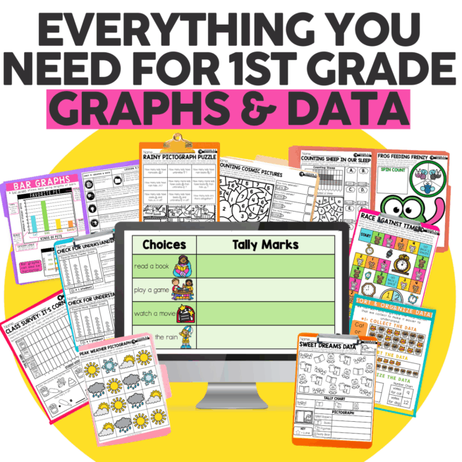 1st Grade Graphing and Data Unit - Lucky Little Learners