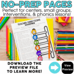Phonics Word Ladders - Lucky Little Learners