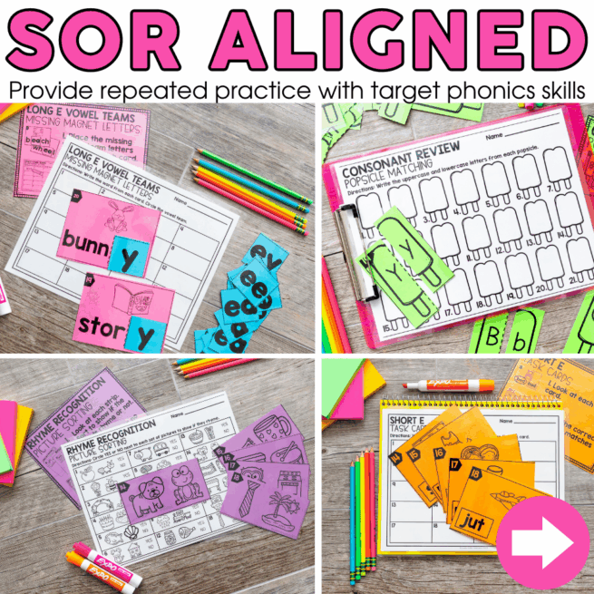 First Grade Phonics Centers - Lucky Little Learners
