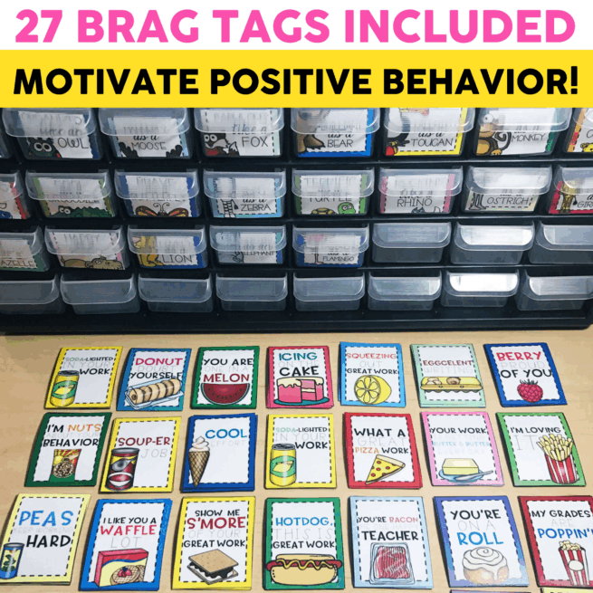Food Pun Brag Tags - Lucky Little Learners