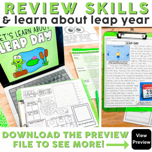Leap Day & Leap Year Activities - Lucky Little Learners