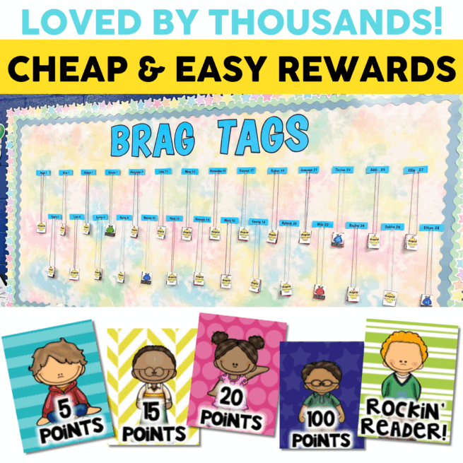 Accelerated Reader AR Points Brag Tags - Lucky Little Learners