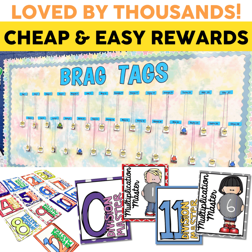 Multiplication & Division Brag Tags - Lucky Little Learners