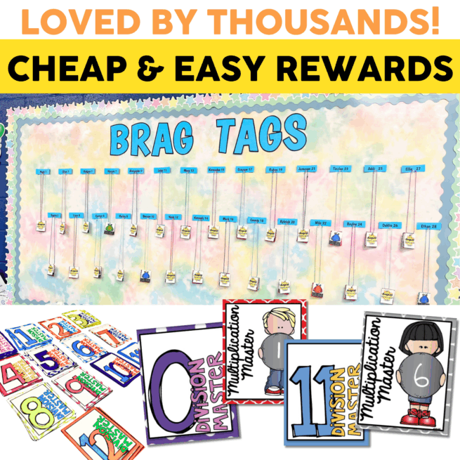 Multiplication & Division Brag Tags - Lucky Little Learners