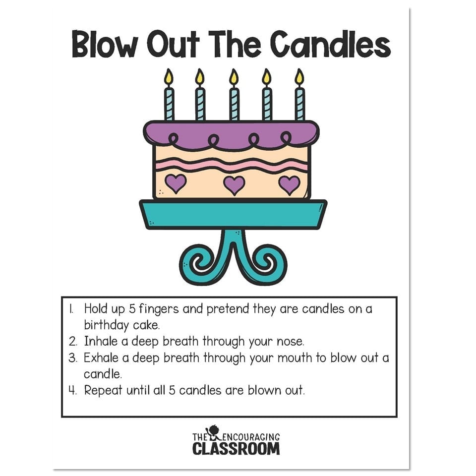 Breathing Exercises Cards and Calm Down Corner Kit - Calming Strategies ...