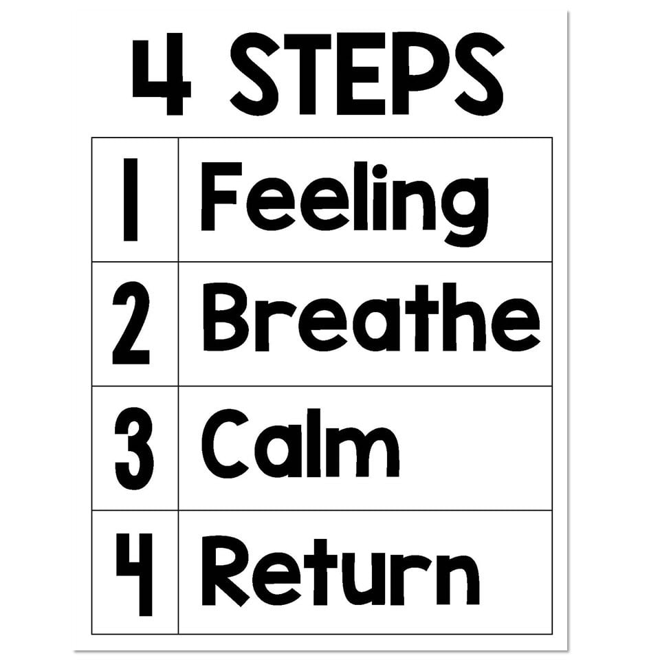 Breathing Exercises Cards and Calm Down Corner Kit - Calming Strategies ...