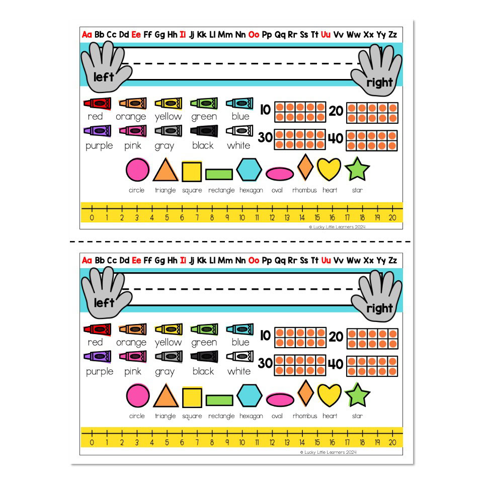 Classroom Setup - Desk Name Plates - Pencil Box Version 1 - Lucky ...