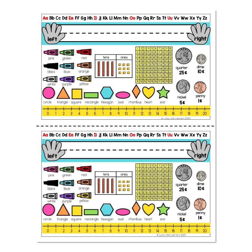 Classroom Setup - Desk Name Plates - Pencil Box Version 2 - Lucky ...