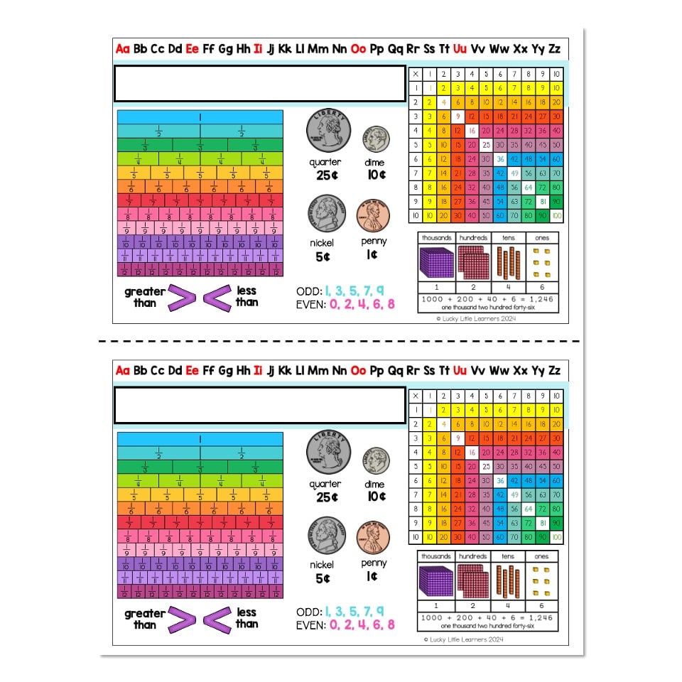 Classroom Setup - Desk Name Plates - Pencil Box Version 5 - Lucky ...