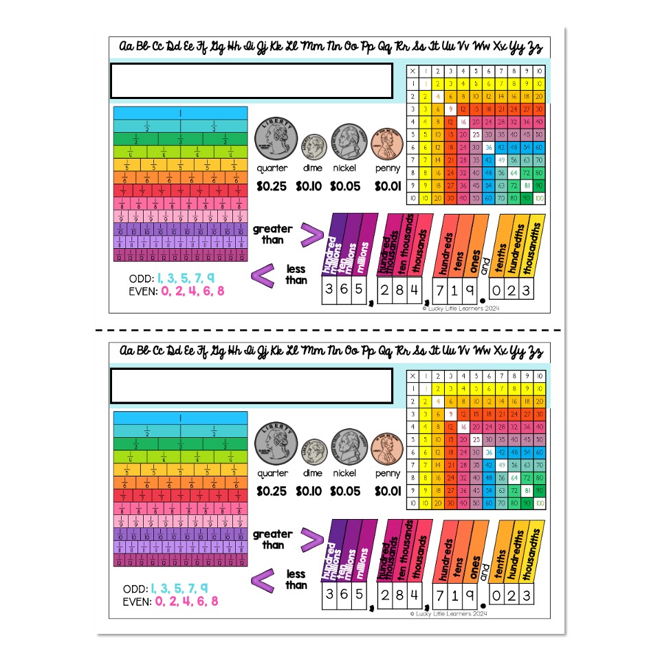 Classroom Setup - Desk Name Plates - Pencil Box Version 8 - Lucky ...