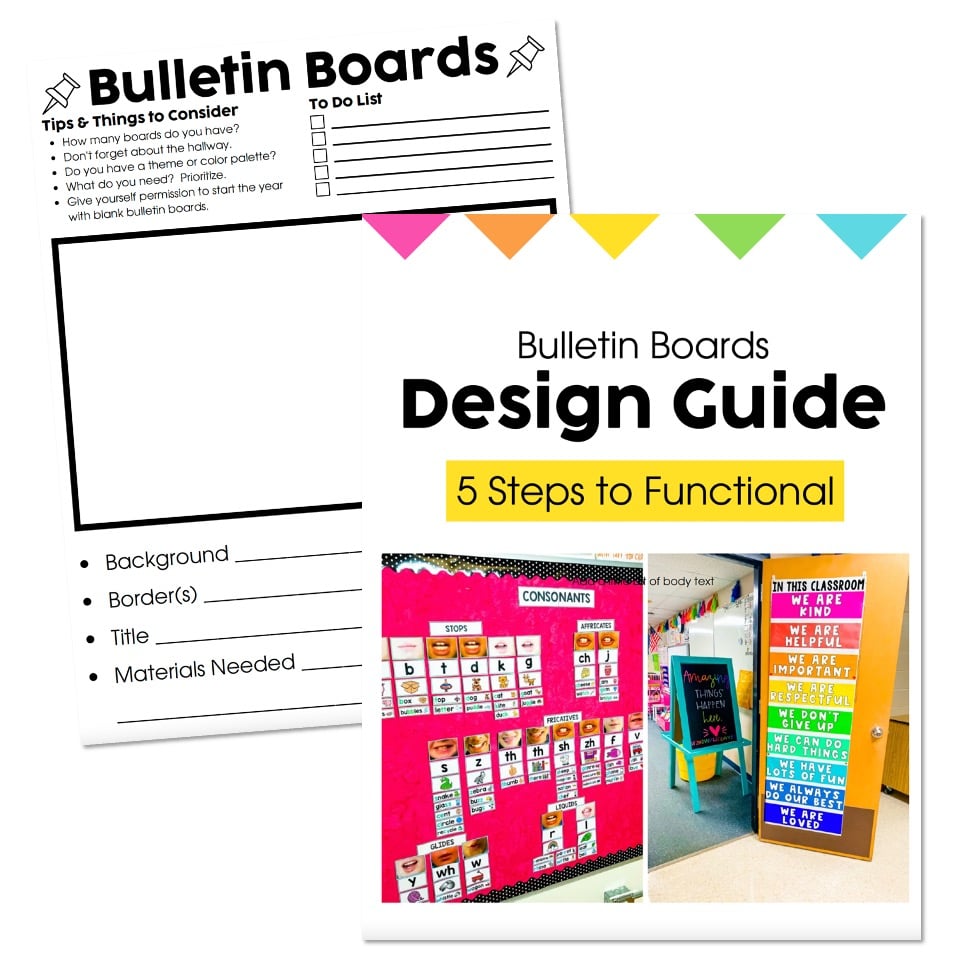 Classroom Setup Workshop - Handout 2 - Bulletin Boards Design Guide ...