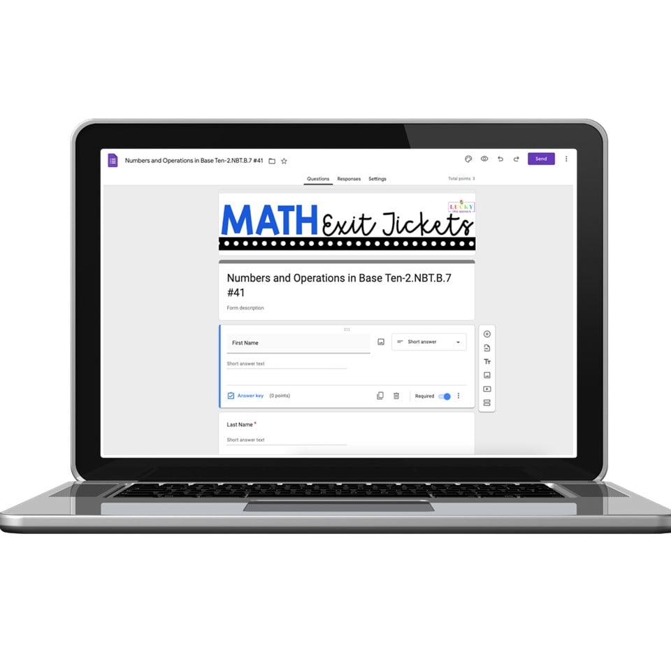 Digital 2nd Grade Exit Tickets - Numbers & Operations in Base Ten - 2 ...