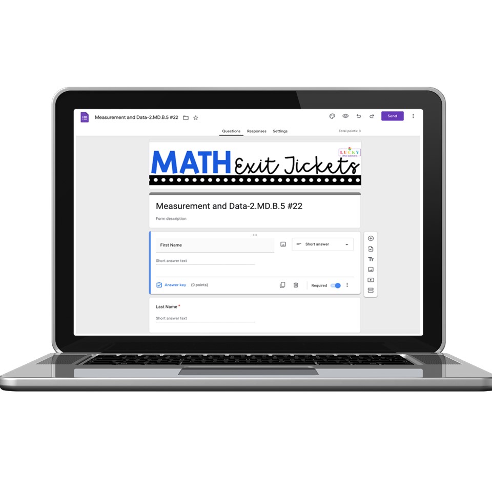 Digital 2nd Grade Exit Tickets - Measurement & Data - 2.MD B.5 ...