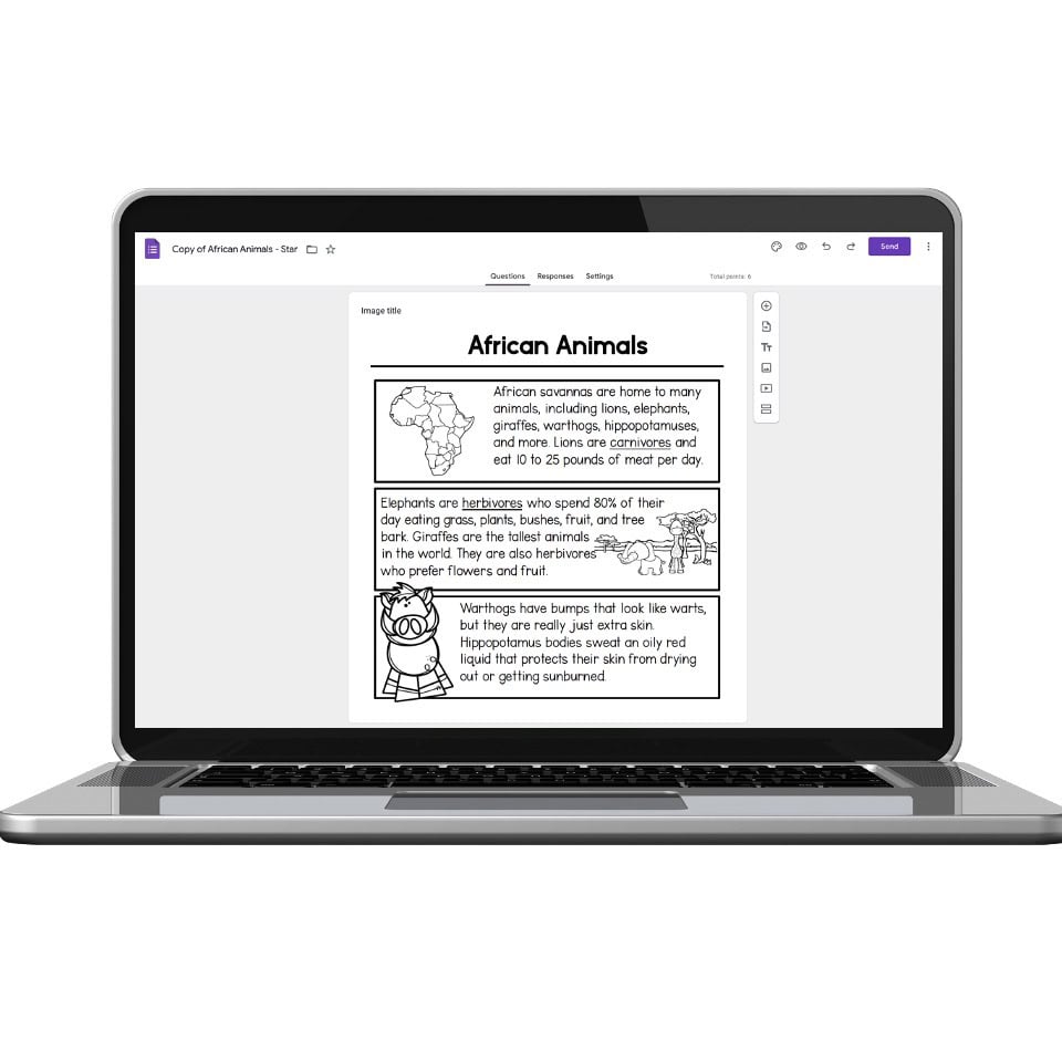 Digital 2nd Grade Reading Passage - Vocabulary and Context Clues ...