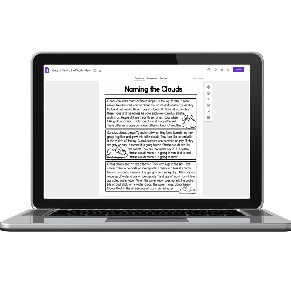 Digital 2nd Grade Reading Passages - Nonfiction Text Evidence - Naming ...