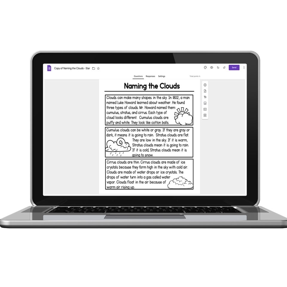 Digital 2nd Grade Reading Passages - Nonfiction Text Evidence - Naming ...