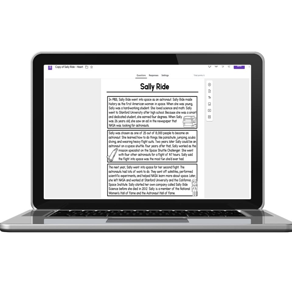 Digital 2nd Grade Reading Passages - Nonfiction Text Evidence - Sally ...