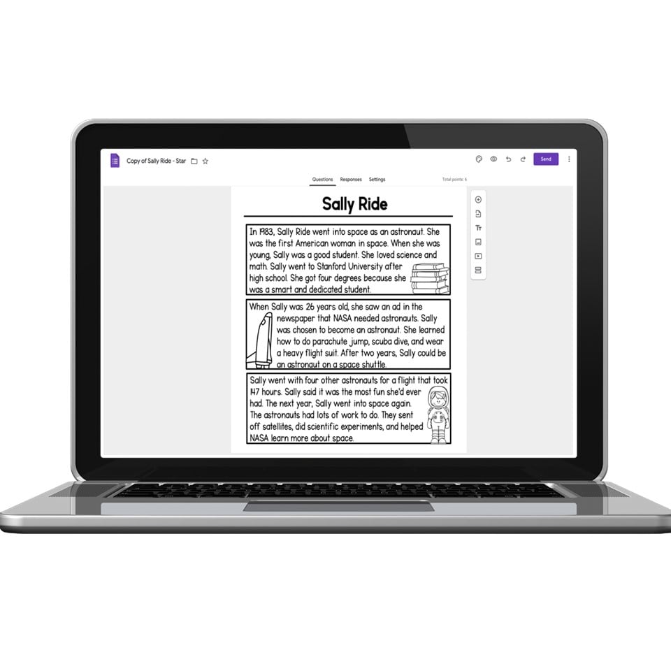 Digital 2nd Grade Reading Passages - Nonfiction Text Evidence - Sally ...