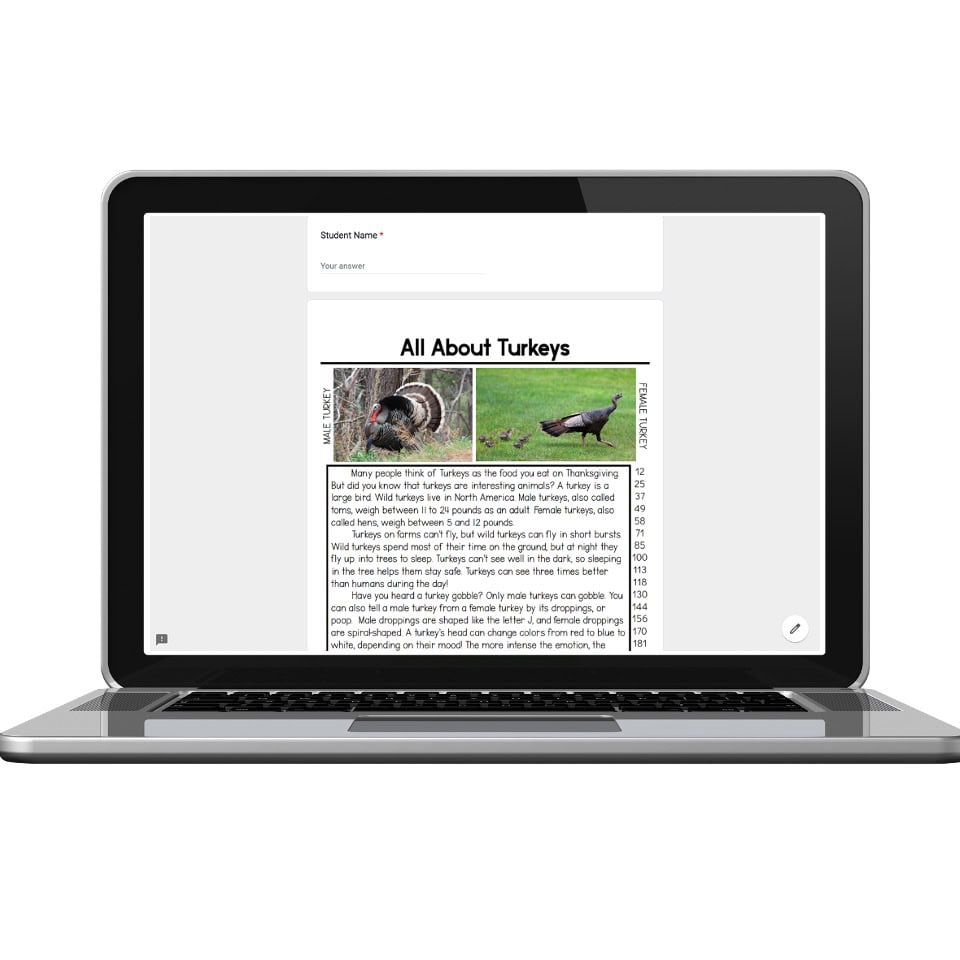 Digital 2nd Grade Reading Passages - Nonfiction Text Features - All ...