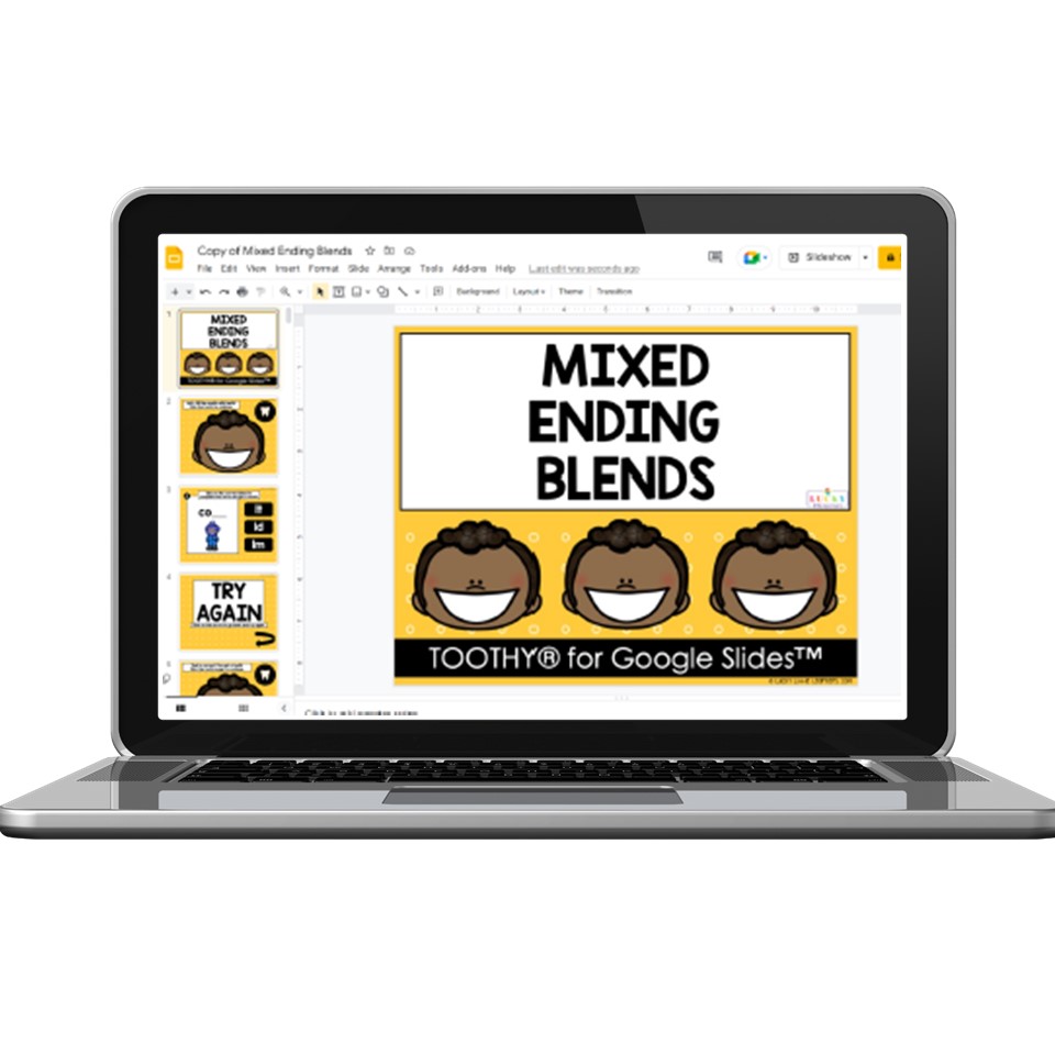 Digital Toothy - Phonics - 1st & 2nd Grade - Mixed Ending Blends ...