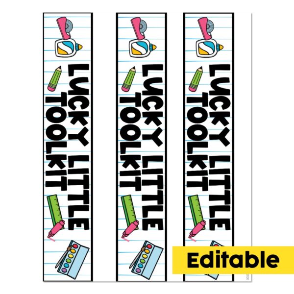 Editable - Lucky Little Toolkit - Binder Spine Labels - Lucky Little ...