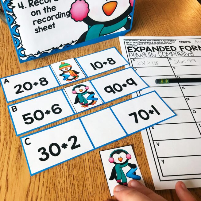 January Math Centers for 1st Grade - Lucky Little Learners