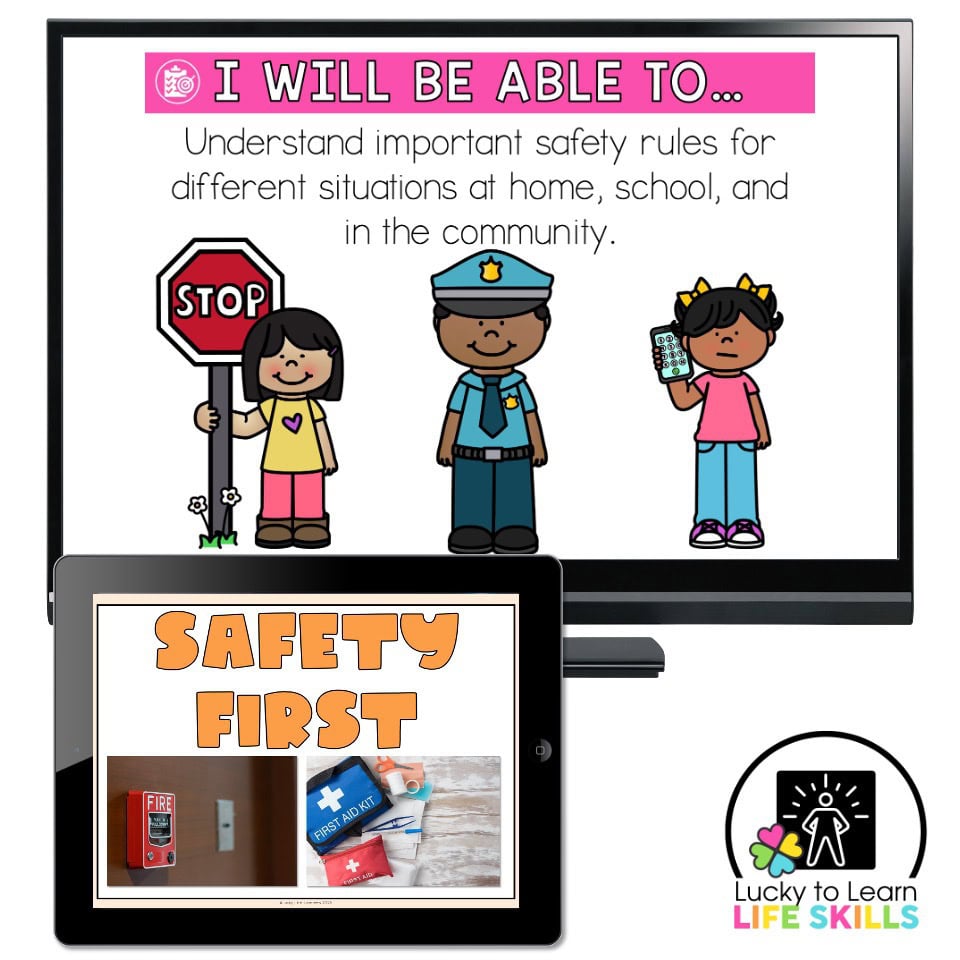 Lucky to Learn Life Skills - Unit 2 Safety First - Teaching Slides ...