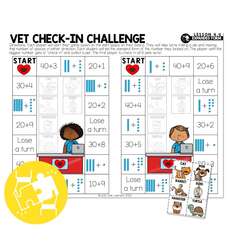 Lucky to Learn Math - 1st Grade - Lesson 4.4 - Standard and Expanded ...