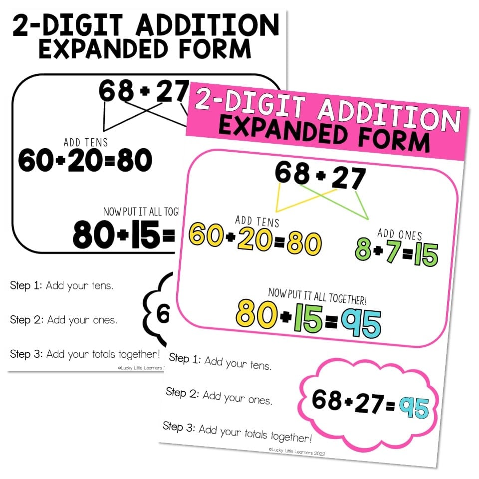 Lucky to Learn Math - 2-Digit and 3-Digit Addition and Subtraction ...