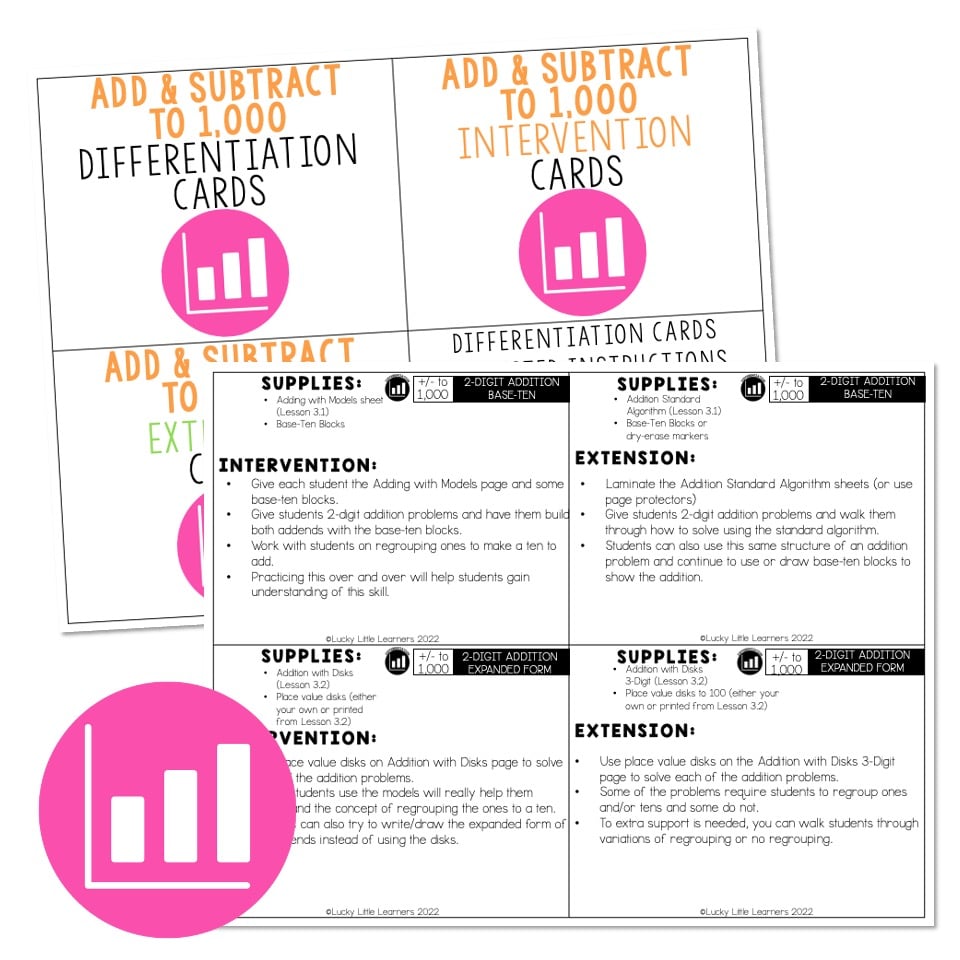 Lucky to Learn Math - 2-Digit and 3-Digit Addition and Subtraction ...