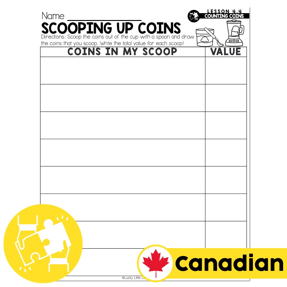 Lucky to Learn Math - Canadian Money - Counting Mixed Coins - Lesson 4. ...
