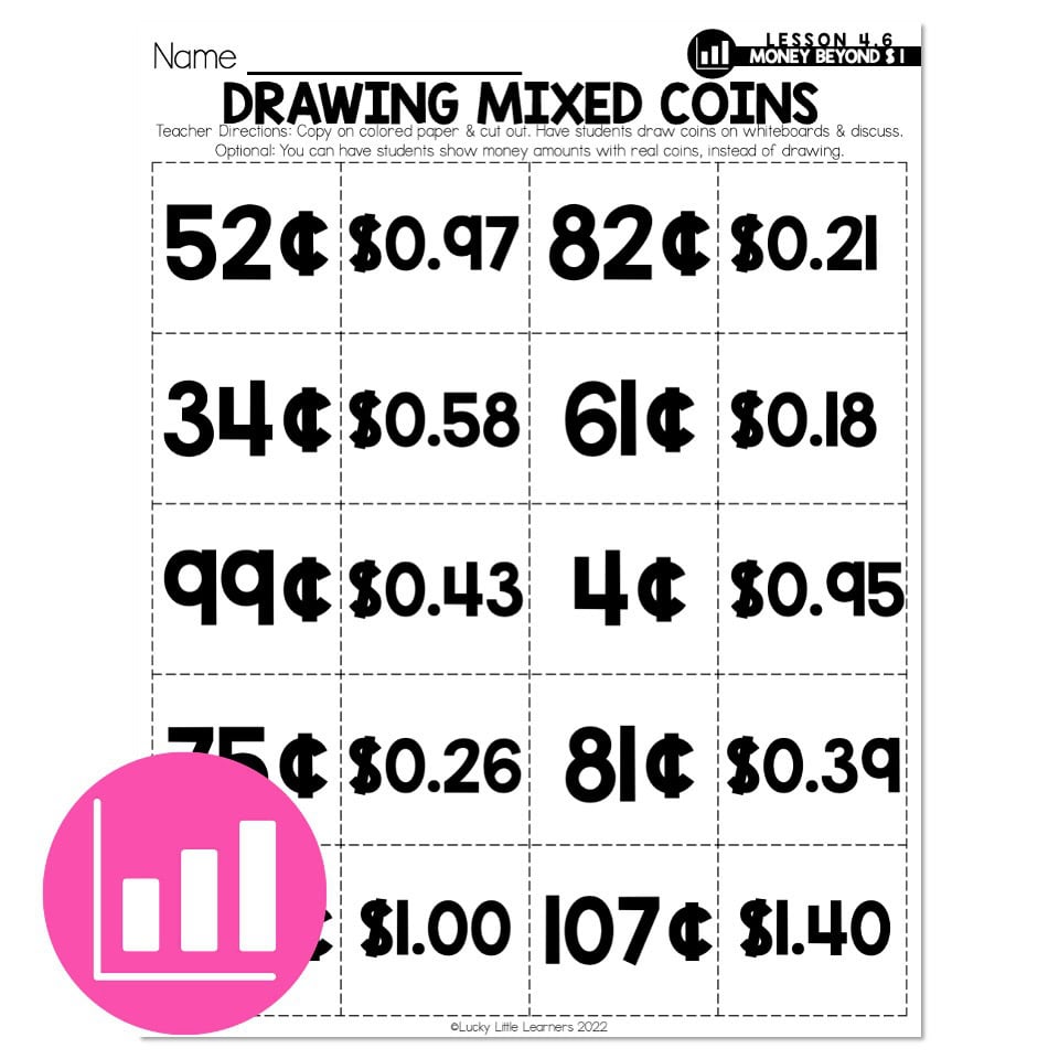 Lucky to Learn Math - Count Money Beyond One Dollar - Lesson 4.6 ...